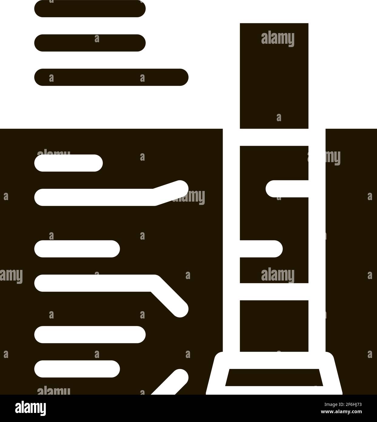 house foundation structure icon Vector Glyph Illustration Stock Vector ...