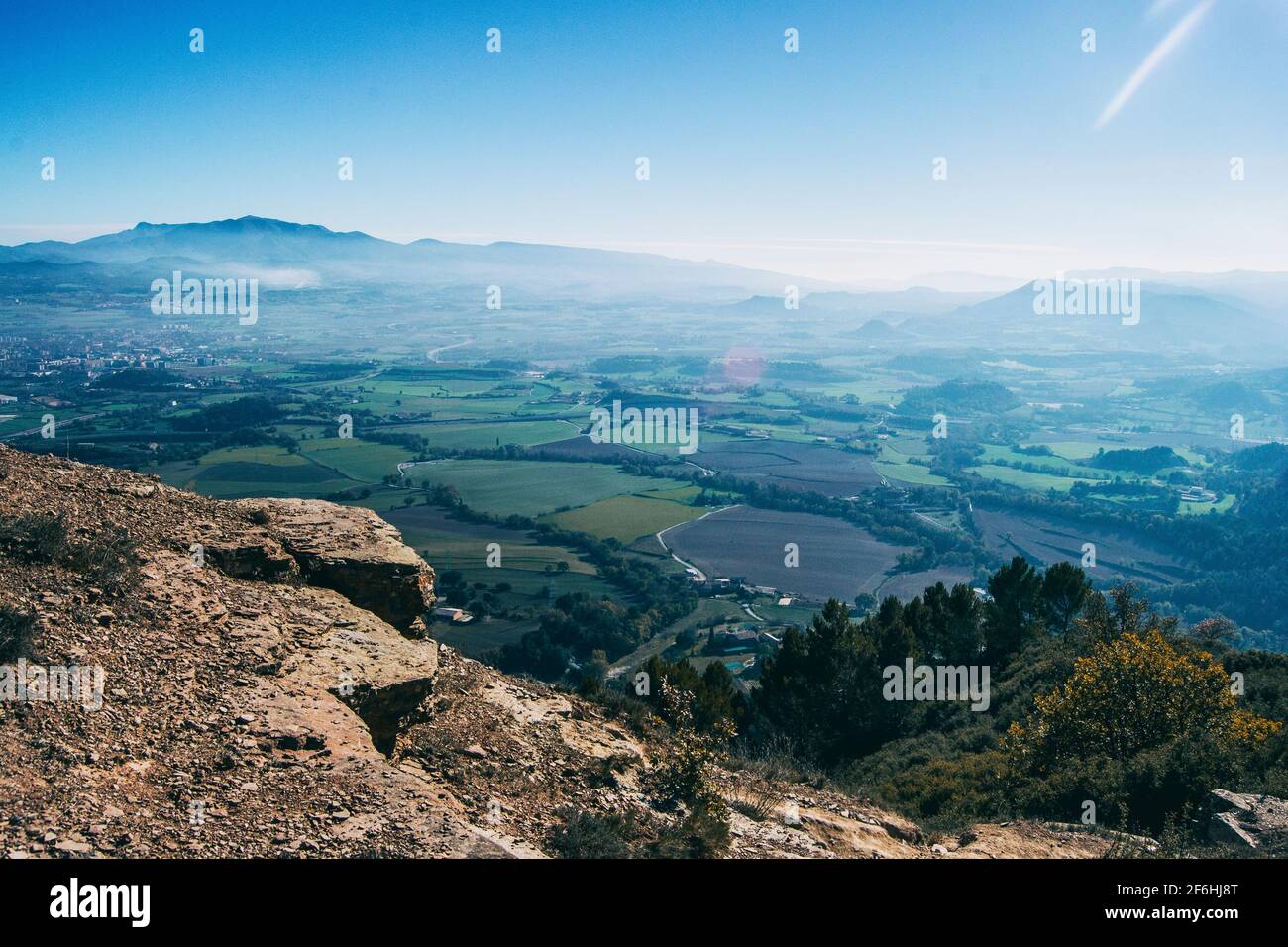 Mountain landscape view from grassy hi-res stock photography and images ...