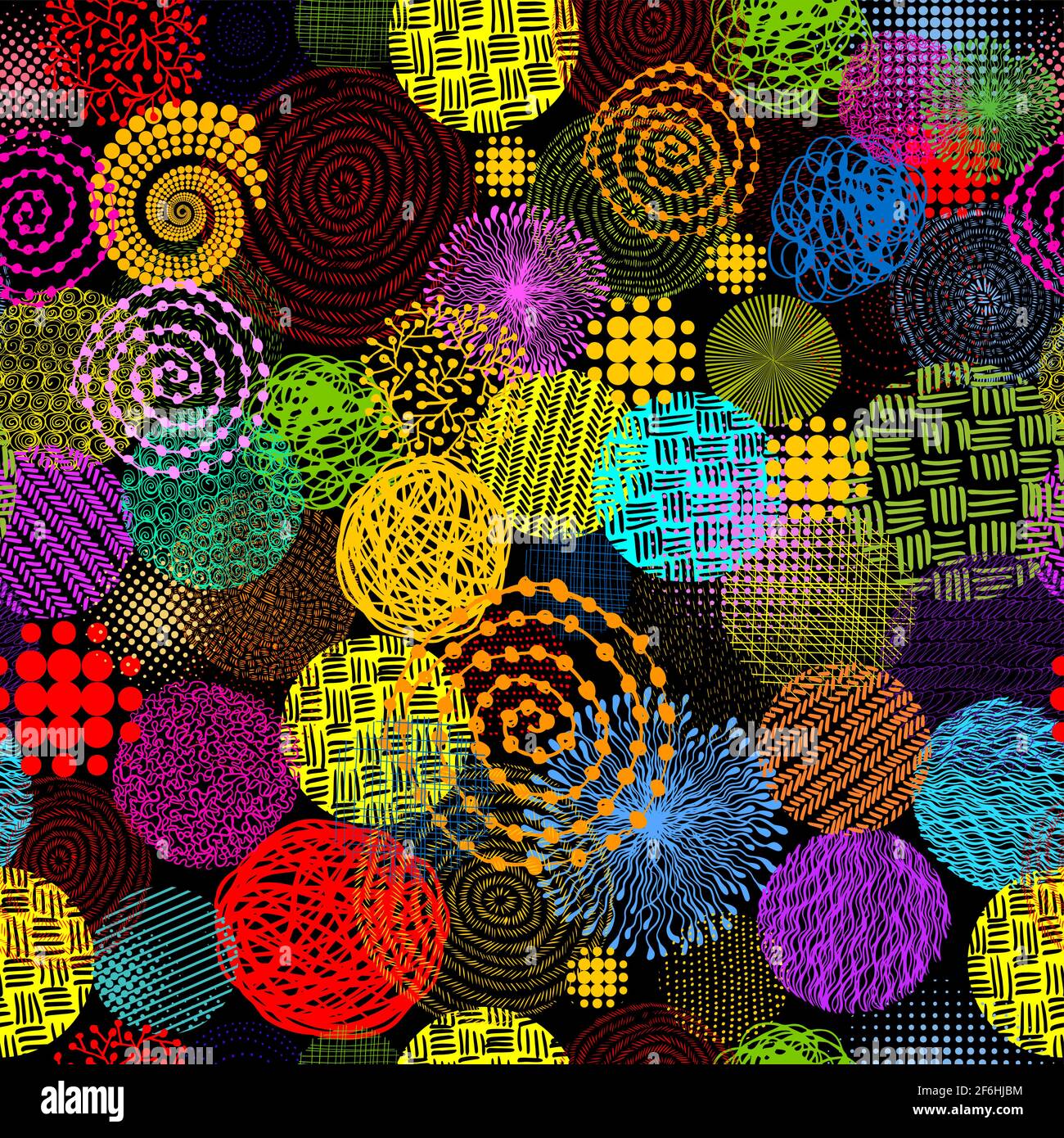 Vector circles seamless pattern Stock Vector Image & Art - Alamy