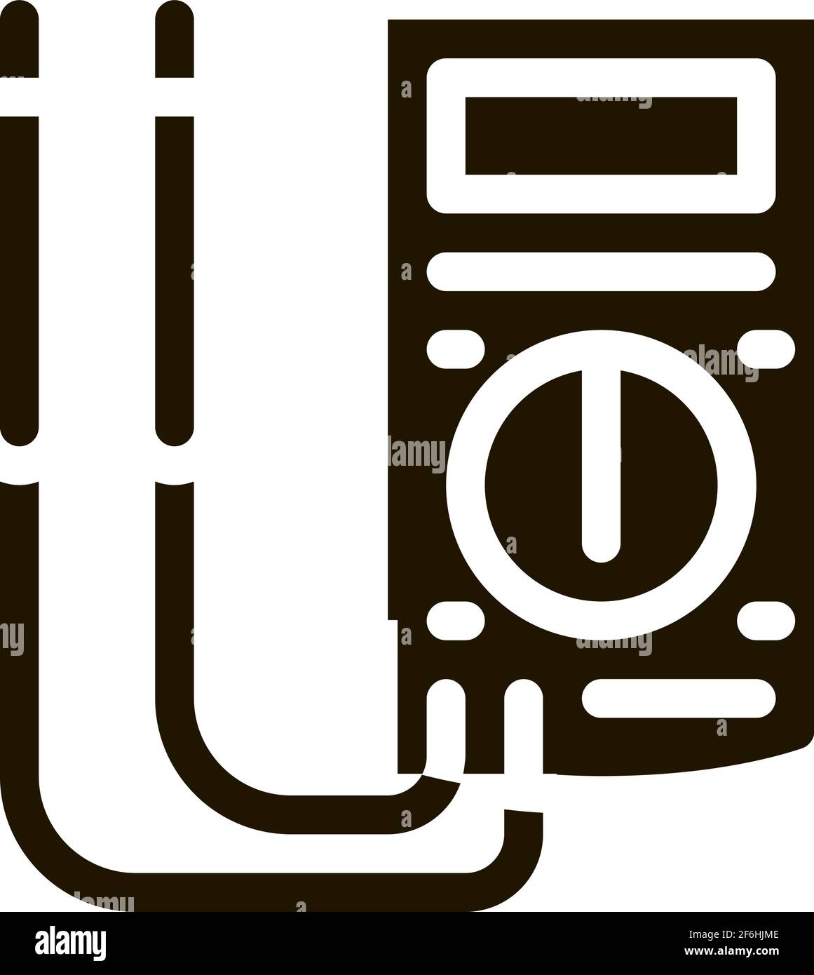 ammeter tool icon Vector Glyph Illustration Stock Vector Image & Art ...