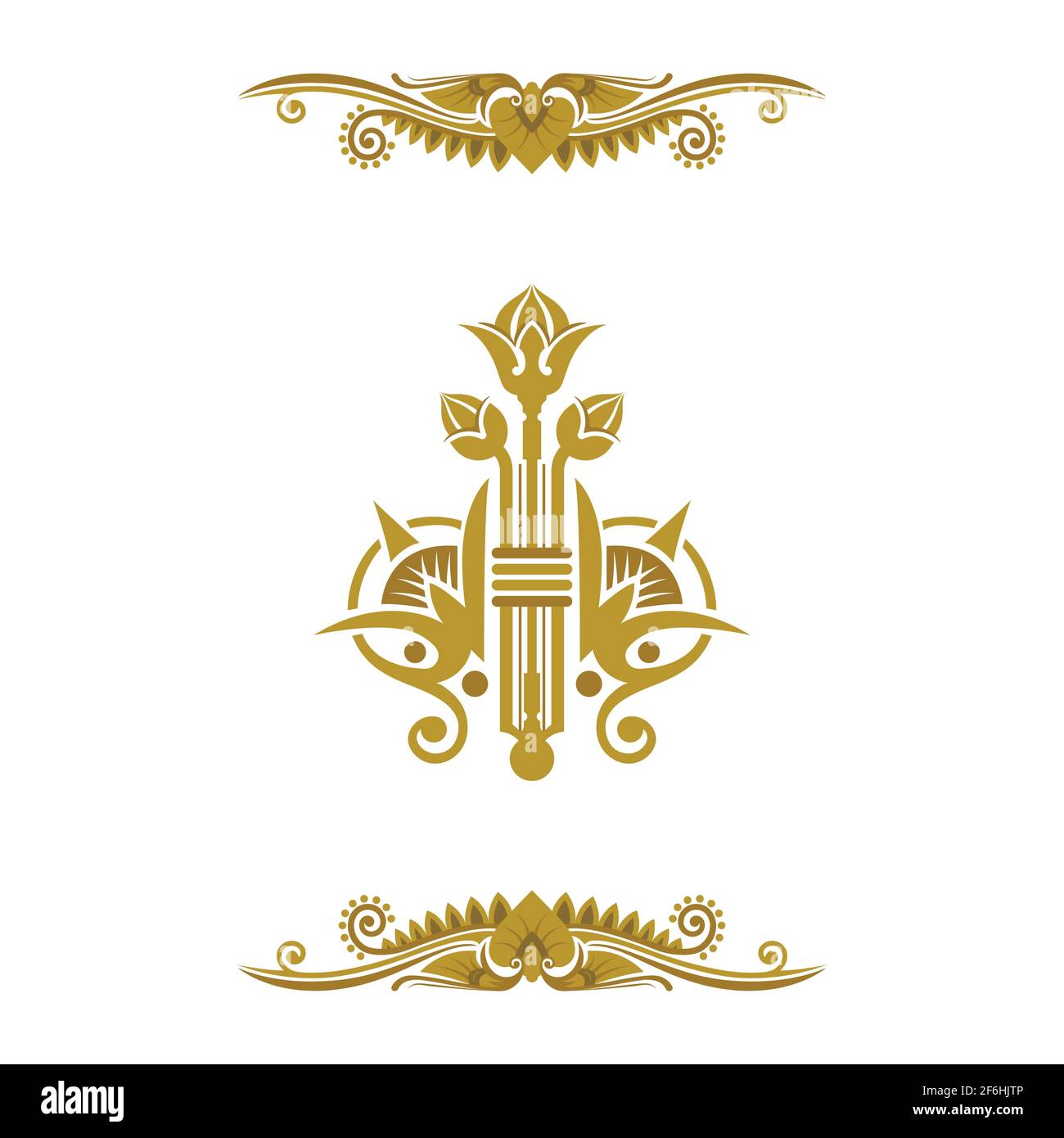 Golden symbols vector Stock Vector Images - Alamy