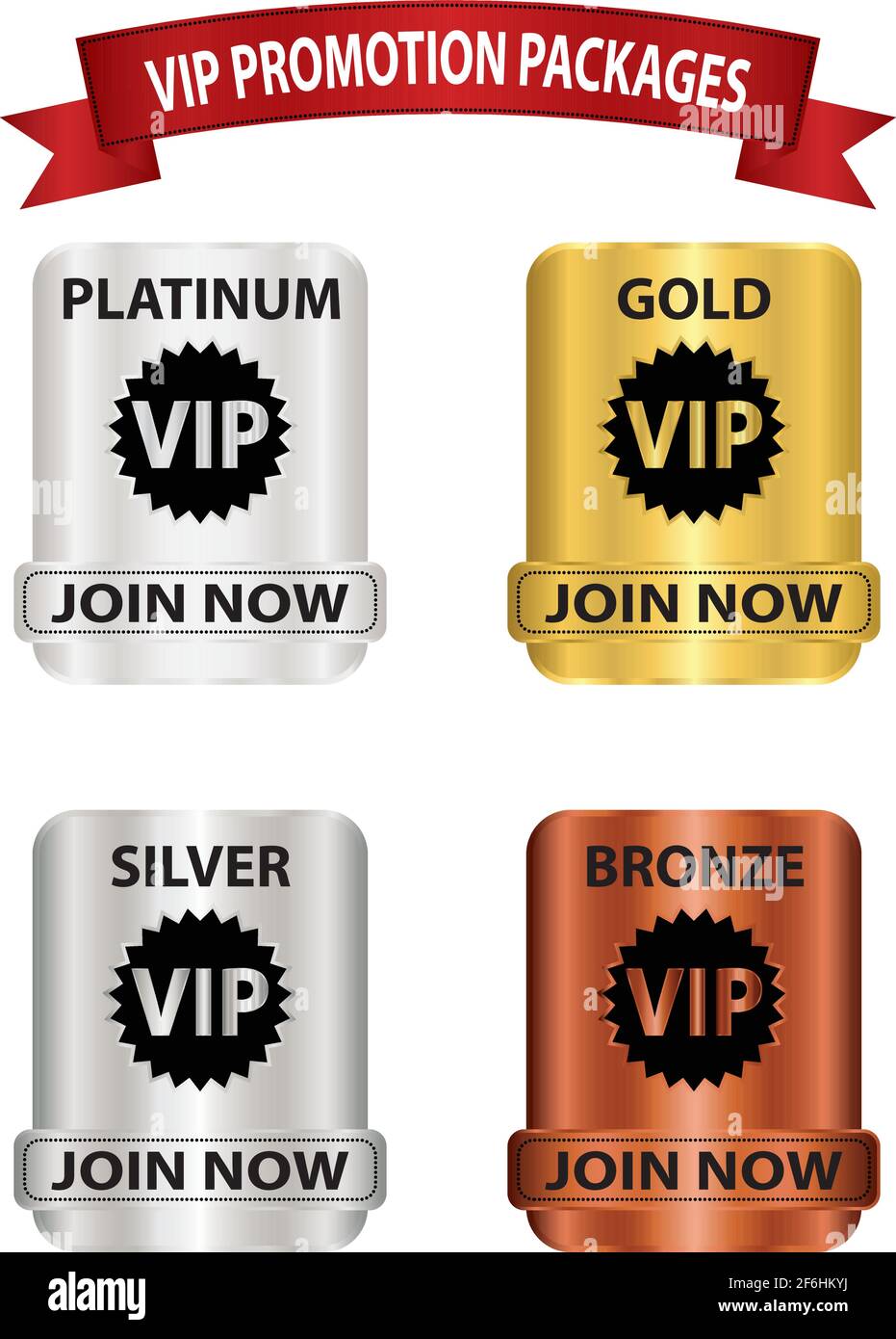 VIP membership badges that can be used for membership plan deals or ...