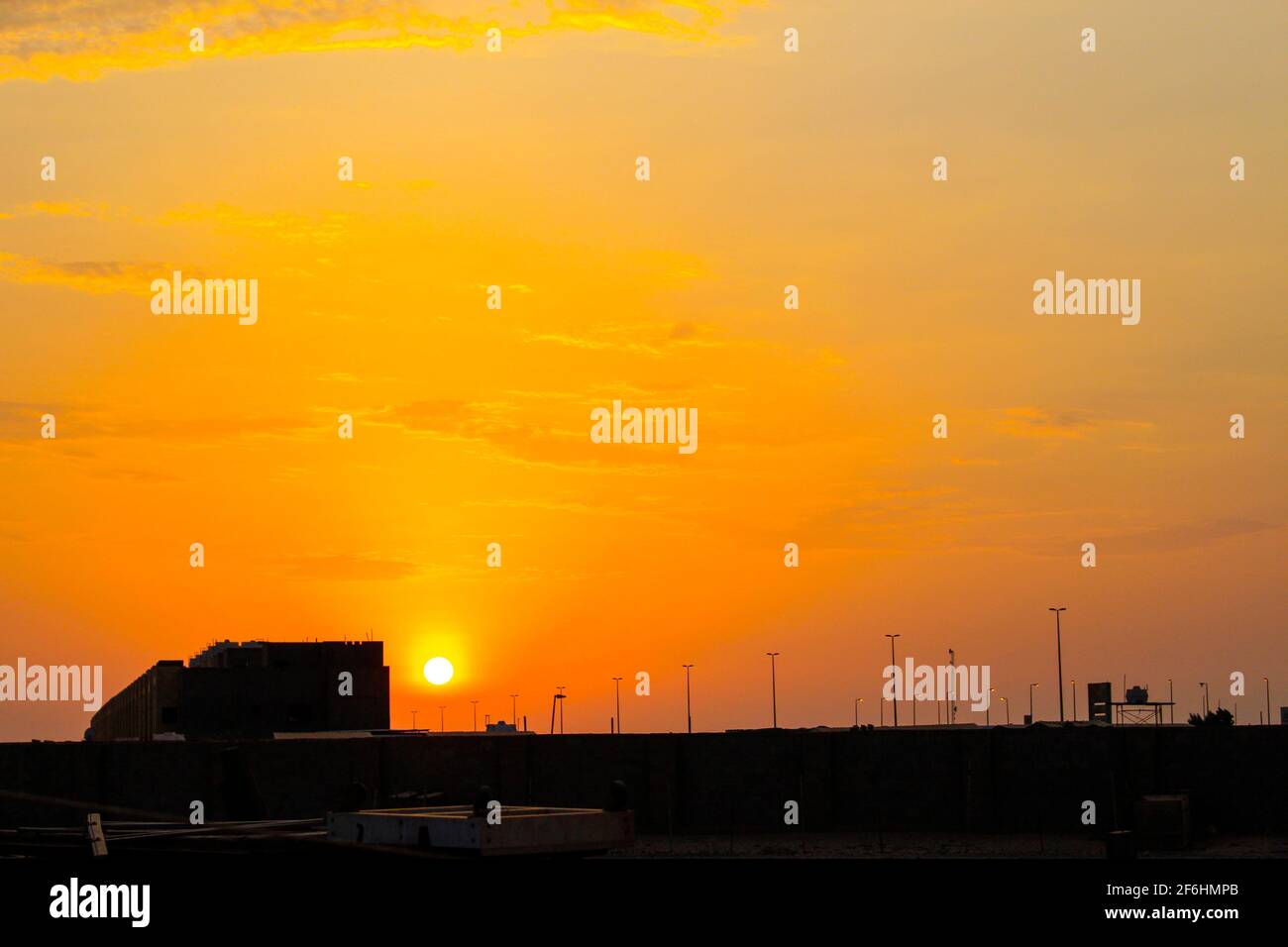 sunset with jeddah landscapes Stock Photo - Alamy