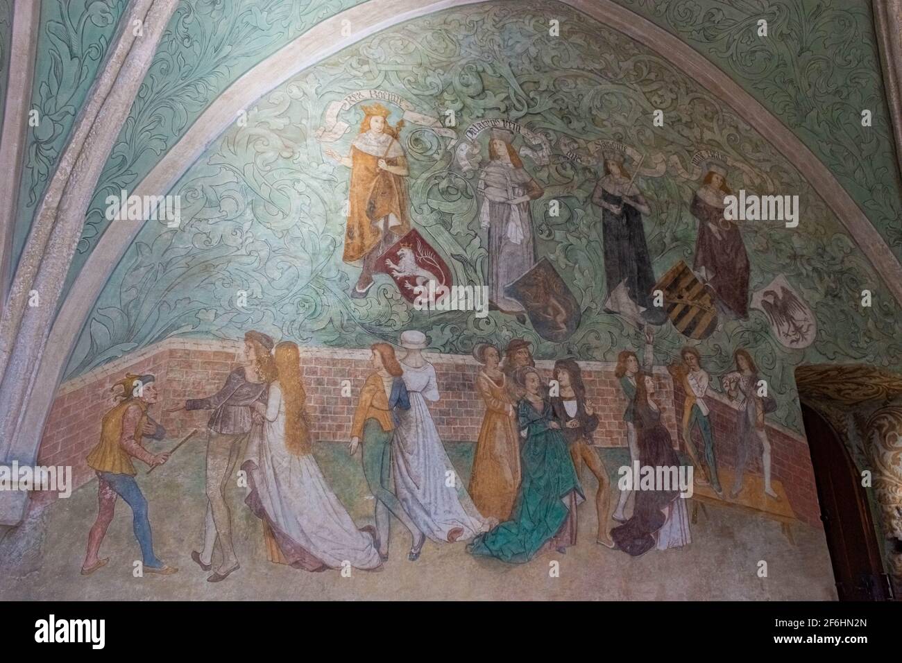 Zvikov castle fresco hi-res stock photography and images - Alamy