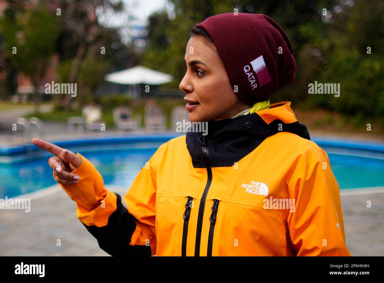 Kathmandu, Nepal. 1st Apr, 2021. Sheikha Asma Al Thani, the first ...