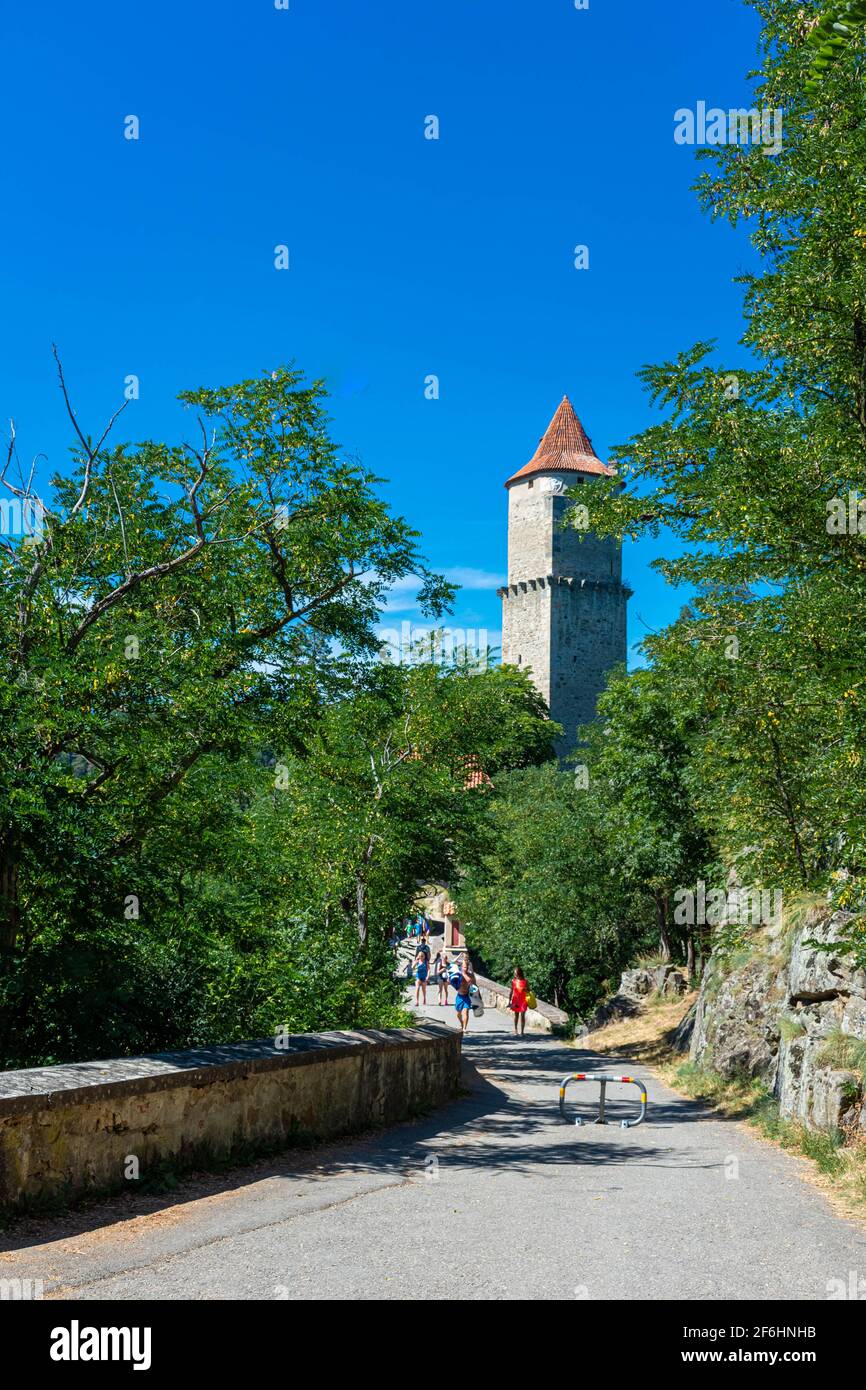 ZVIKOV, CZECH REPUBLIC, 1 AUGUST 2020: Entrance of the Zvikov Castle ...