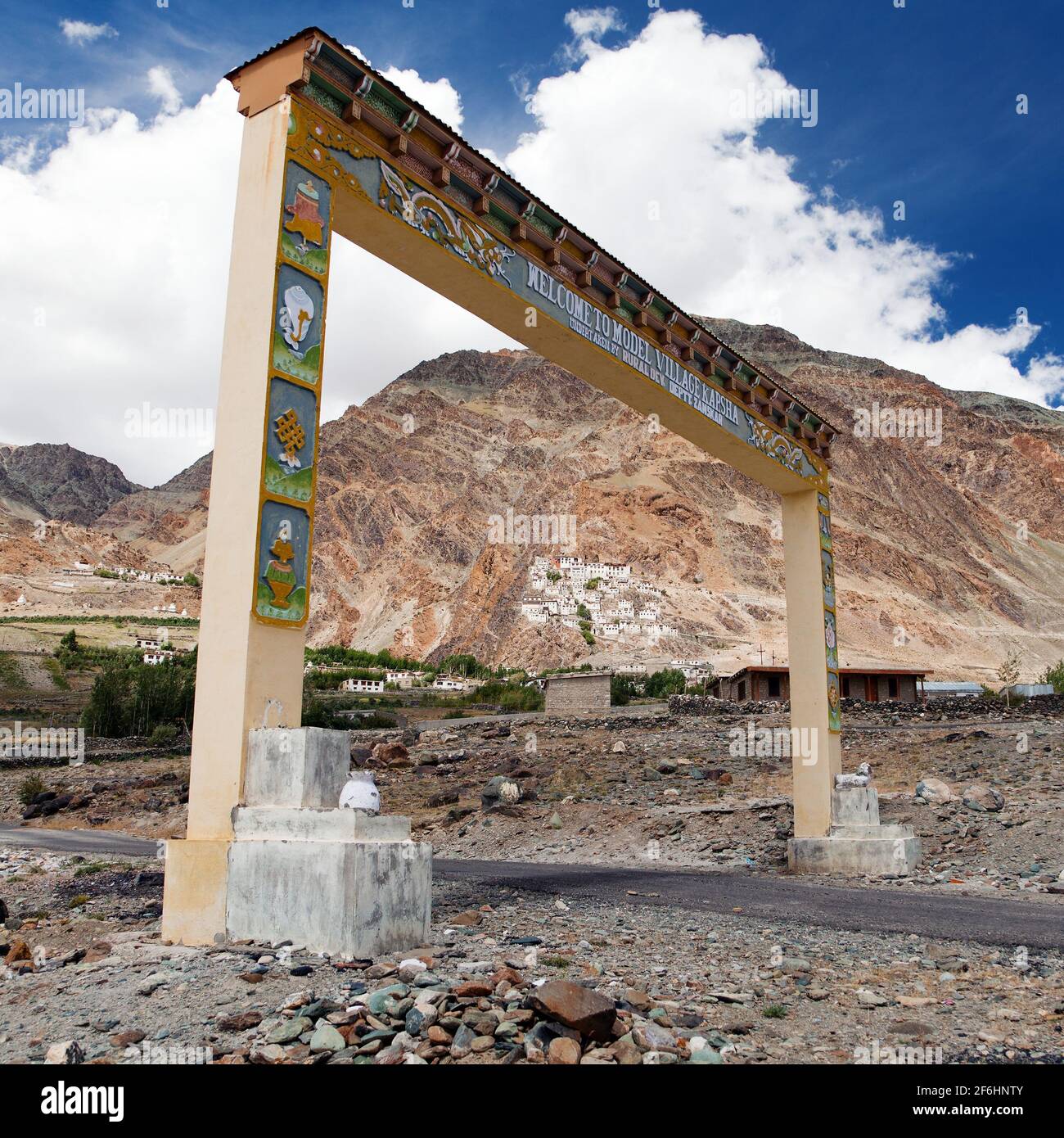 Karsha gompa - buddhist monastery in Zanskar valley - Ladakh - Jammu ...
