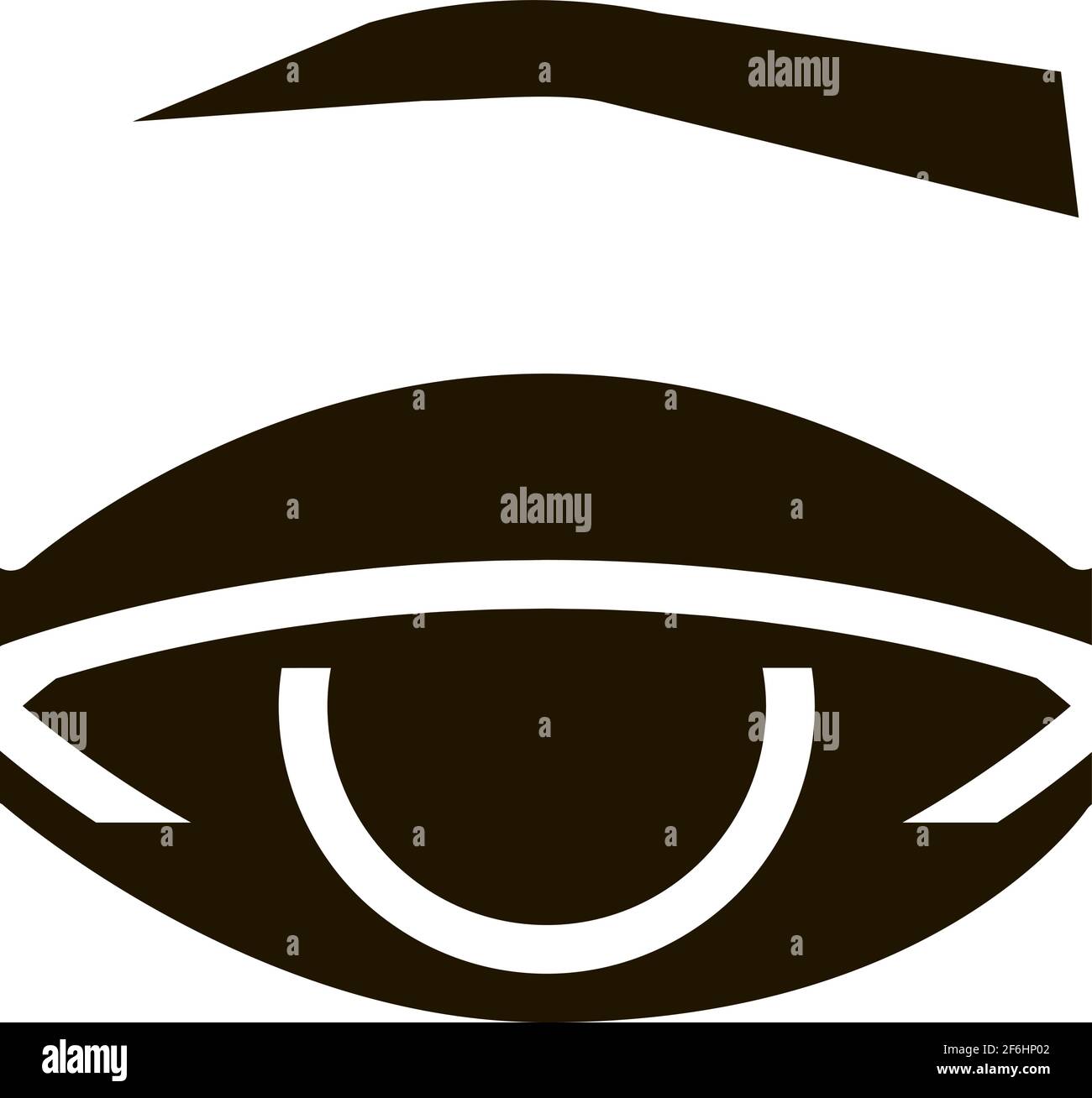 eyelid medical problem icon Vector Glyph Illustration Stock Vector ...