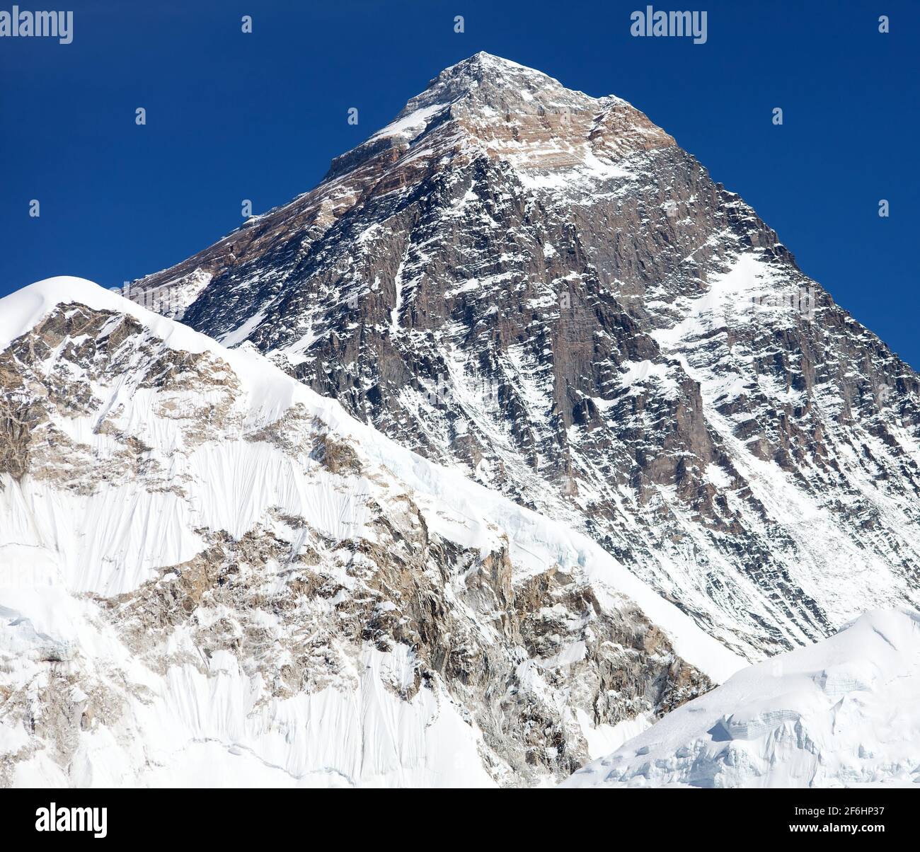 Top of Mount Everest - way to Everest base camp - Nepal Stock Photo - Alamy