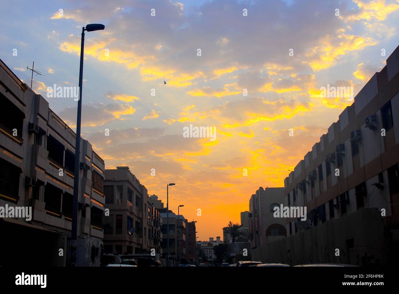 sunset with jeddah landscapes Stock Photo - Alamy