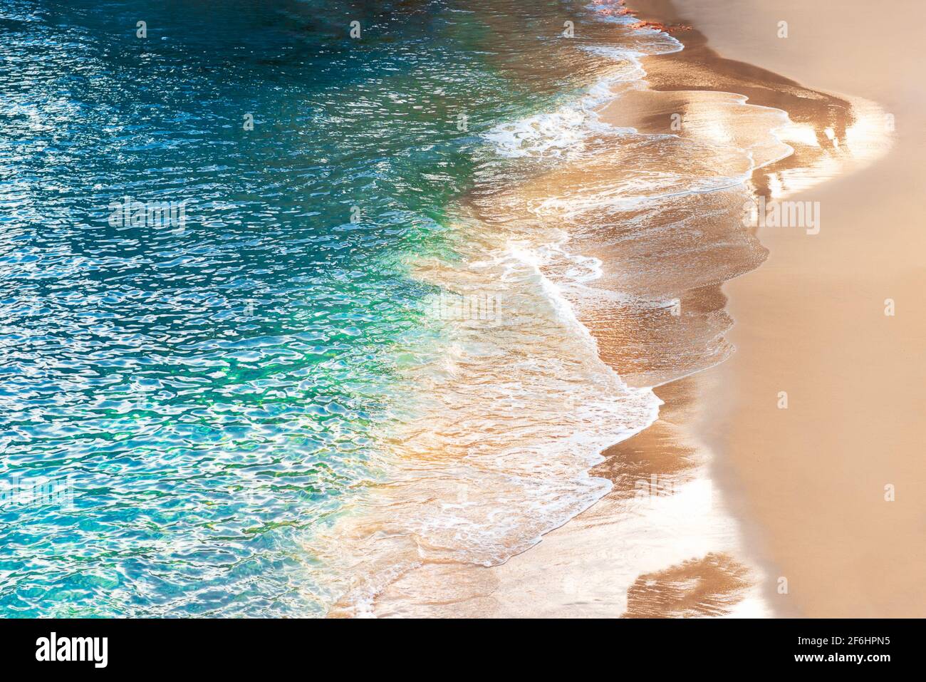 Beach with azure waters on Palma Stock Photo - Alamy