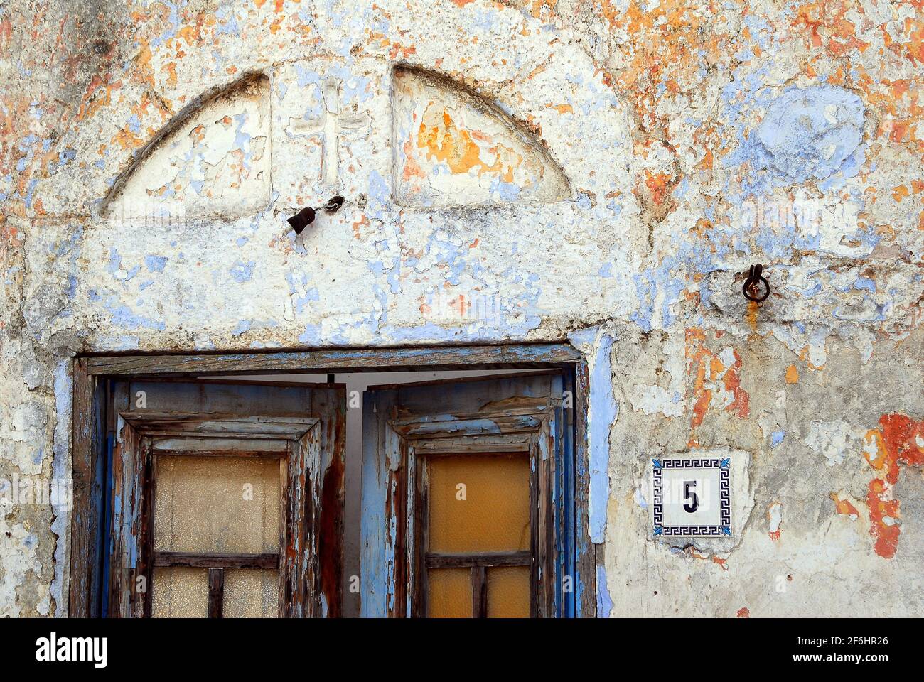 Greece, Rhodes island Paradeisi village traditional architecture Stock ...