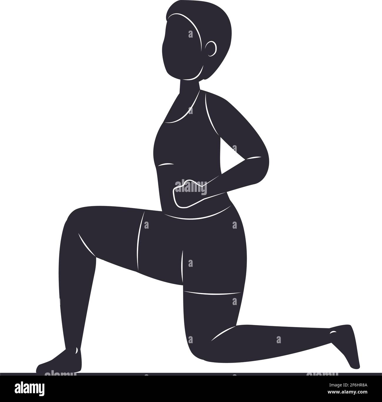 fitness strides silhouette Stock Vector Image & Art - Alamy