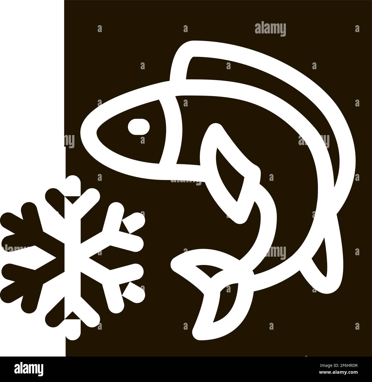 Frozen fish fillet fish Stock Vector Images - Alamy