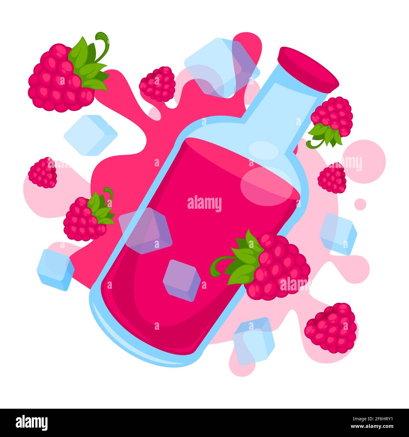 Raspberry ice Stock Vector Images - Alamy