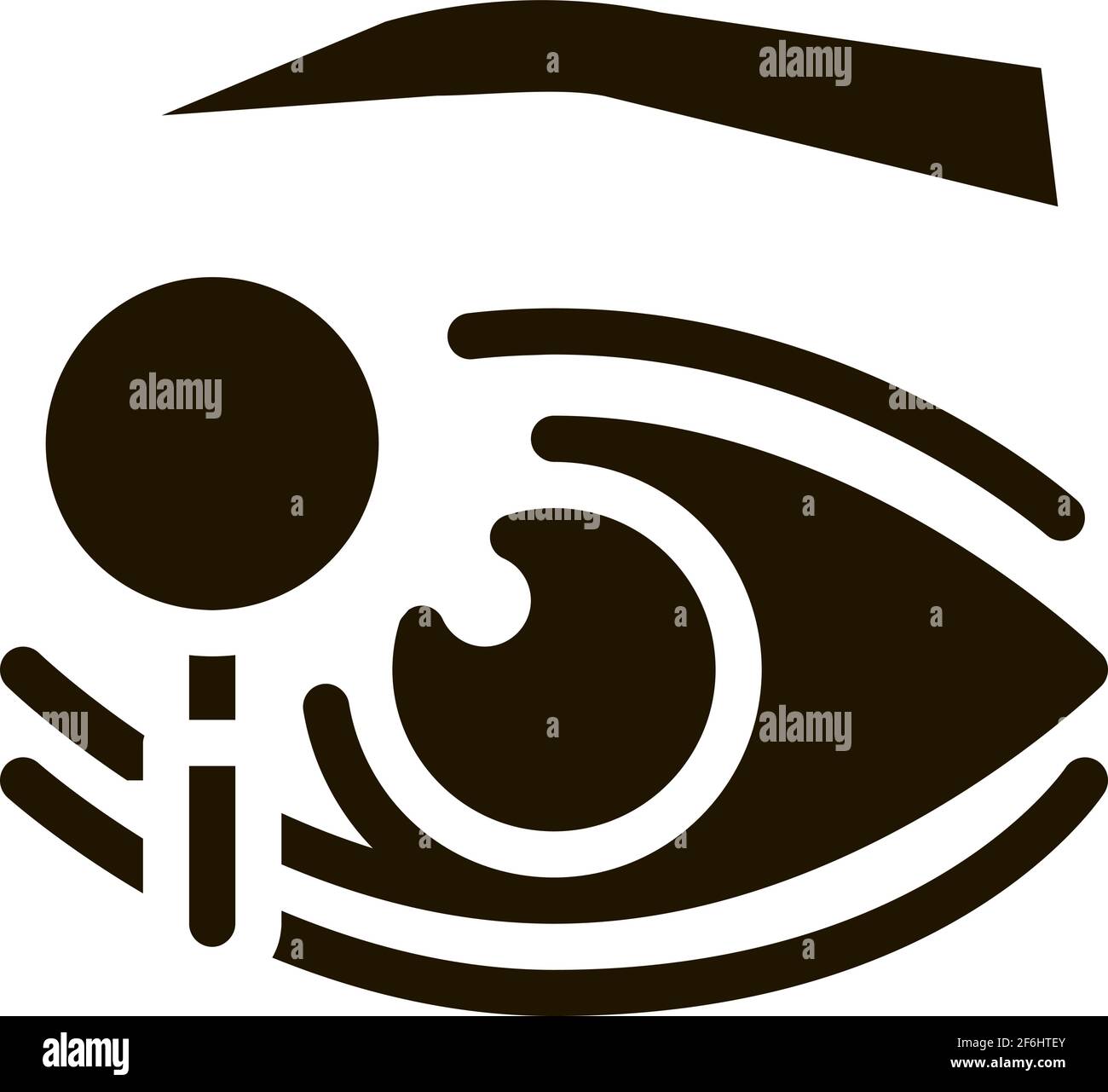 eyelid research icon Vector Glyph Illustration Stock Vector Image & Art ...