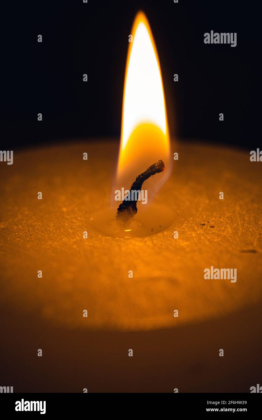 Closeup shot black candle hi-res stock photography and images - Alamy