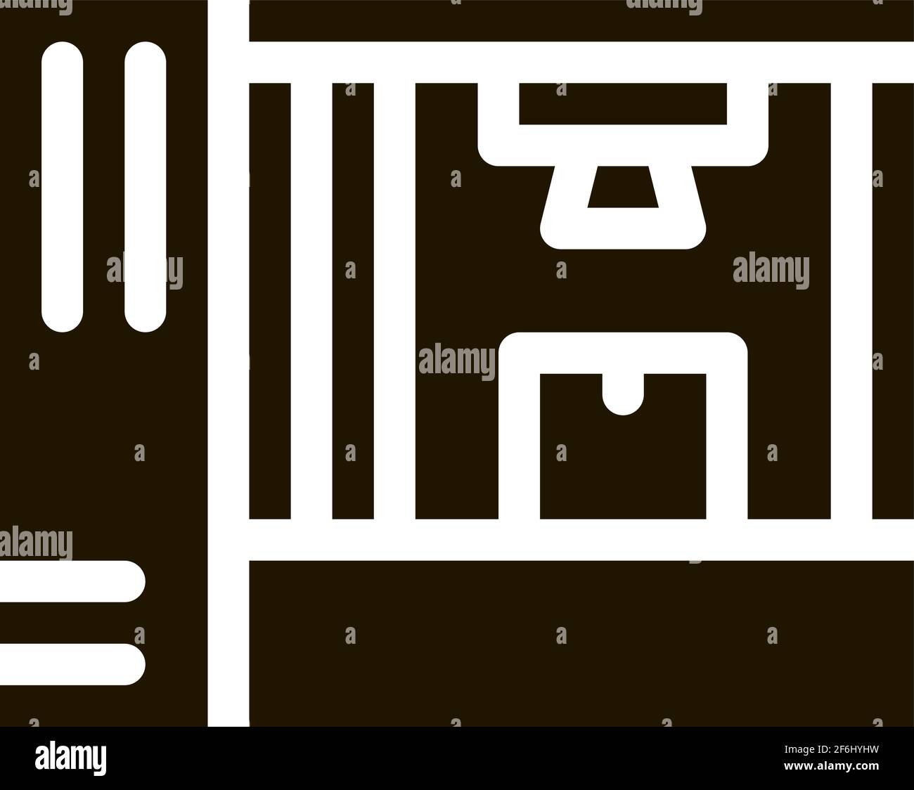 manufacturing 3d printer icon Vector Glyph Illustration Stock Vector ...