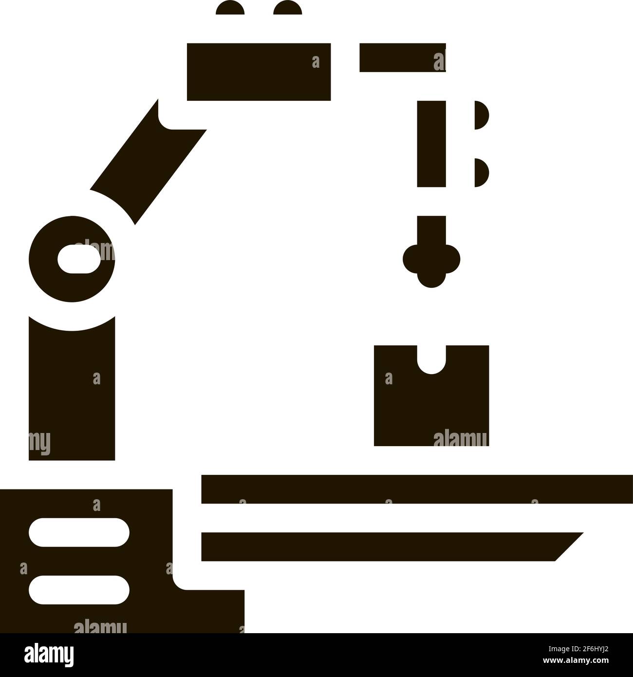 manufacturing technology icon Vector Glyph Illustration Stock Vector ...