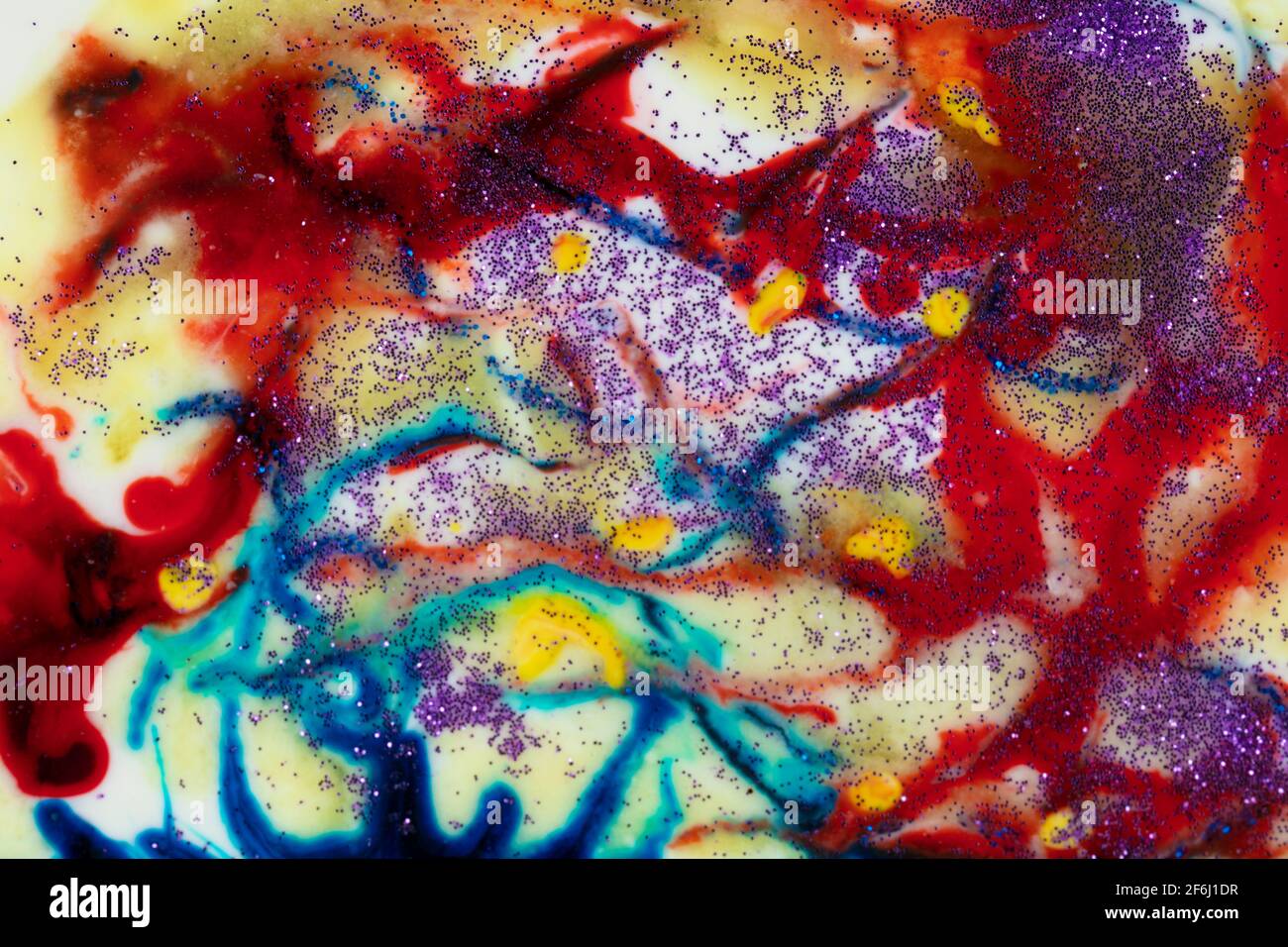 Ink paint streaks on a white background. Very beautiful contemporary ...