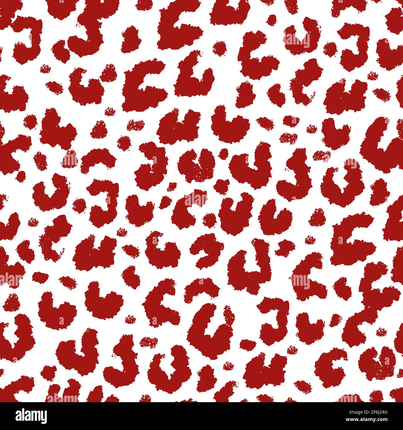 Abstract red leopard seamless pattern with spots Stock Vector Image ...