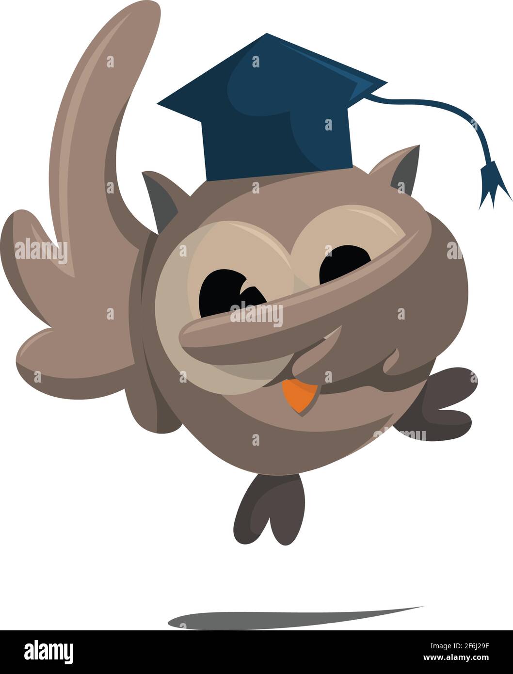 Owl bird template design Smart Education with Owl Symbol Stock Vector ...