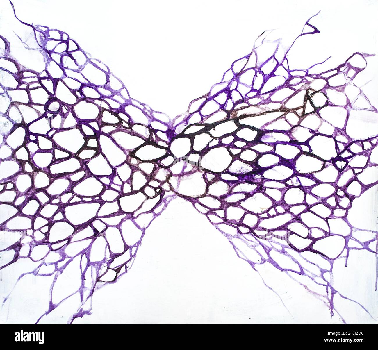 Neuroswing graphics painting on white background. Psychotechnics ...