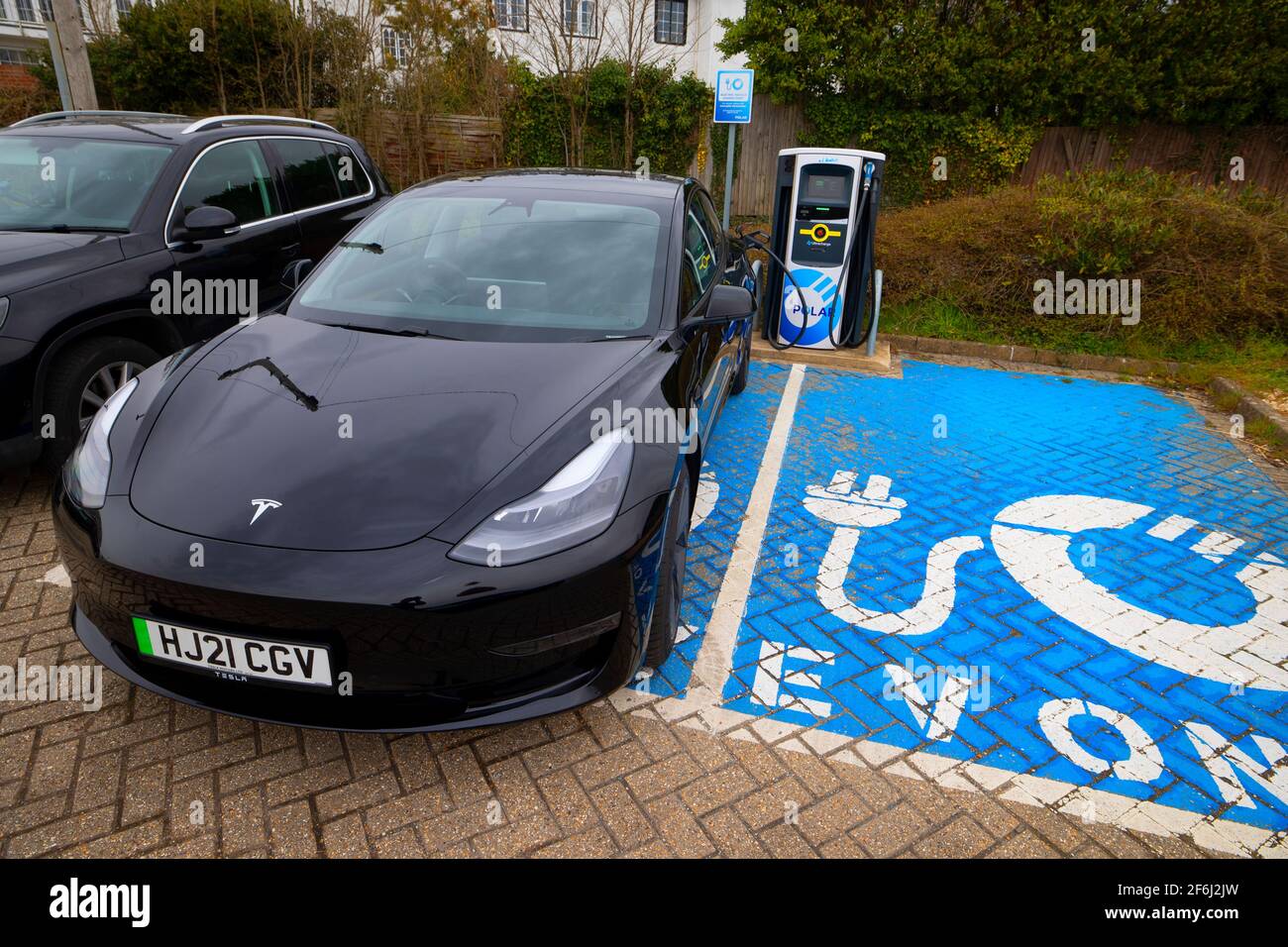 All Electric Tesla Model 3 High Resolution Stock Photography and Images ...