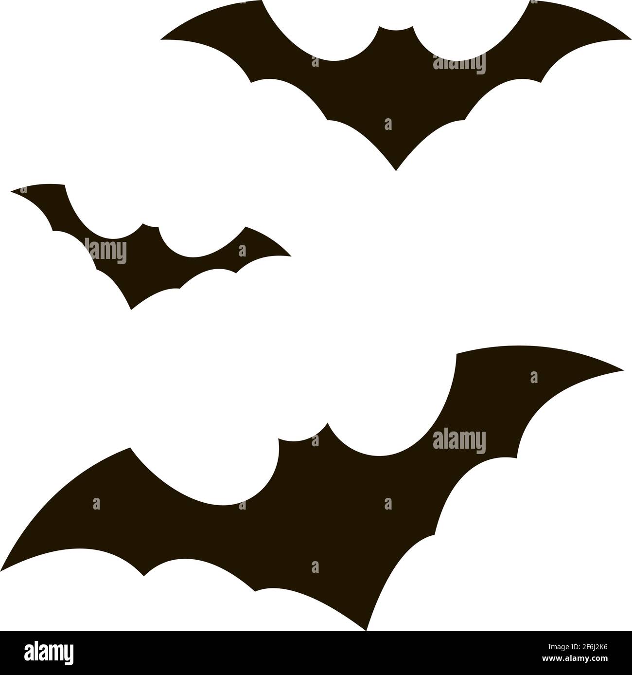 halloween bat icon Vector Glyph Illustration Stock Vector Image & Art ...
