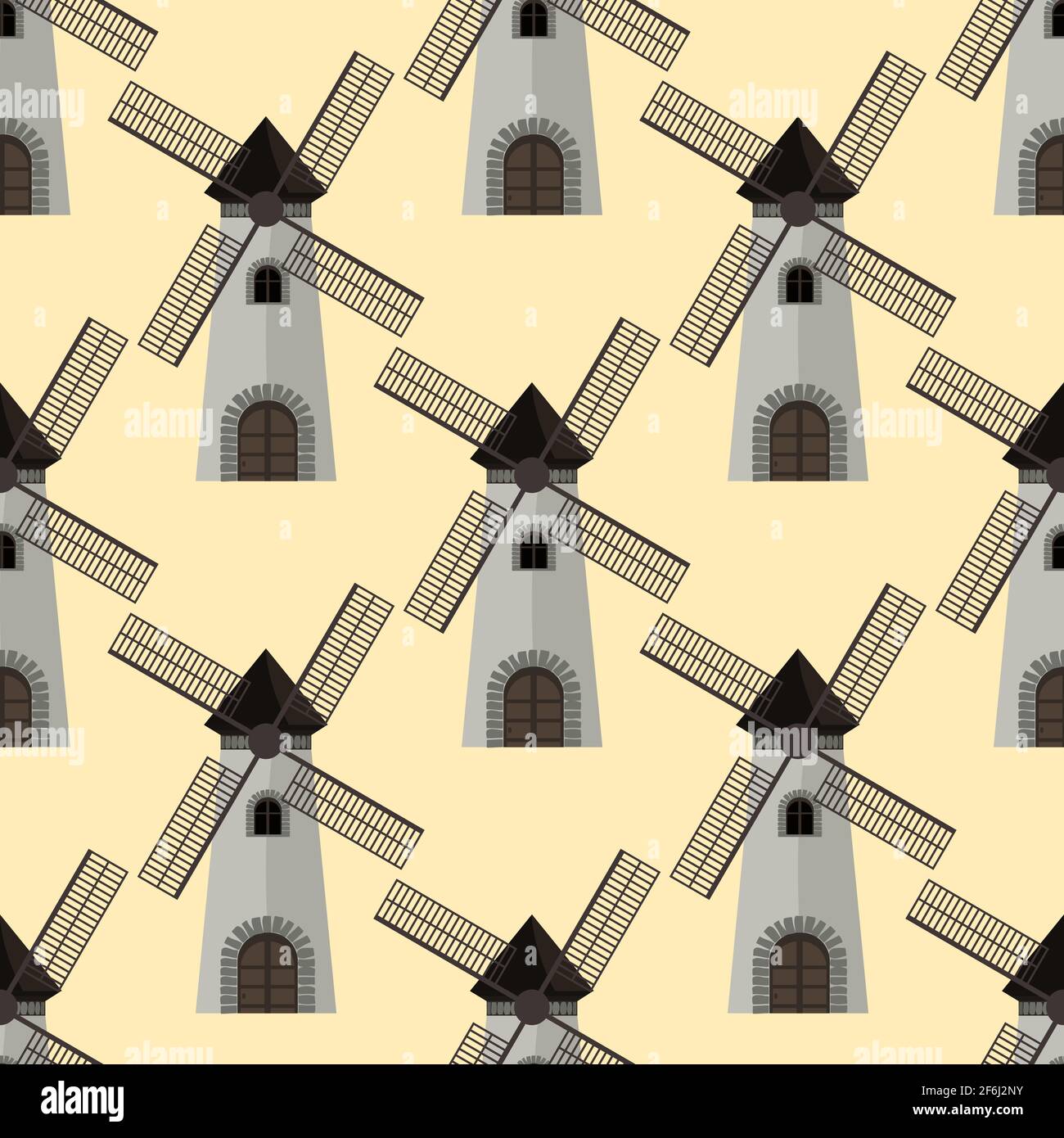 Stylized windmill hi-res stock photography and images - Alamy