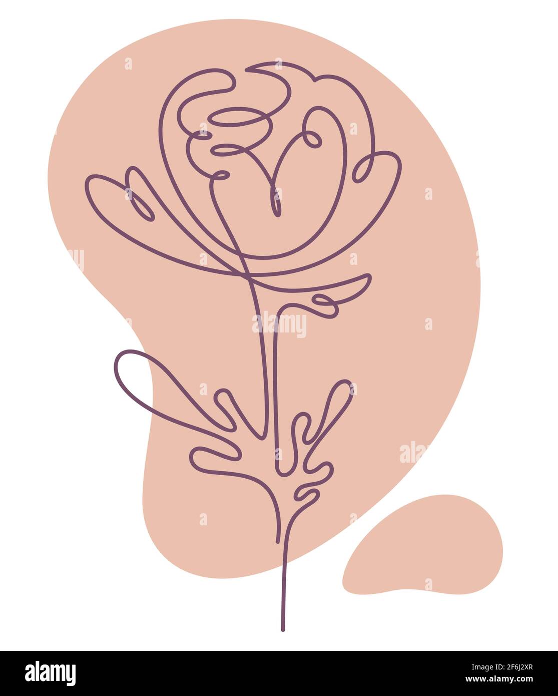 Minimalist flower line art, floral composition Stock Vector Image & Art ...