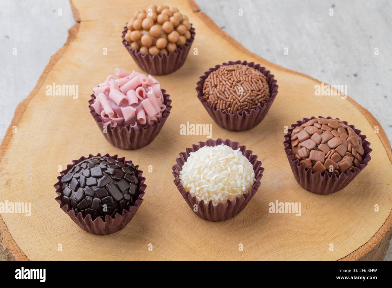 Typical brazilian brigadeiros various flavors hi-res stock photography ...