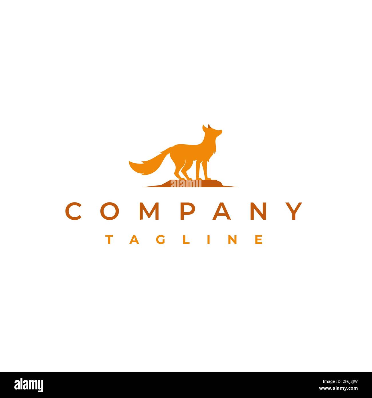 Fox Vector Illustration Logo Design Stock Vector Image & Art - Alamy
