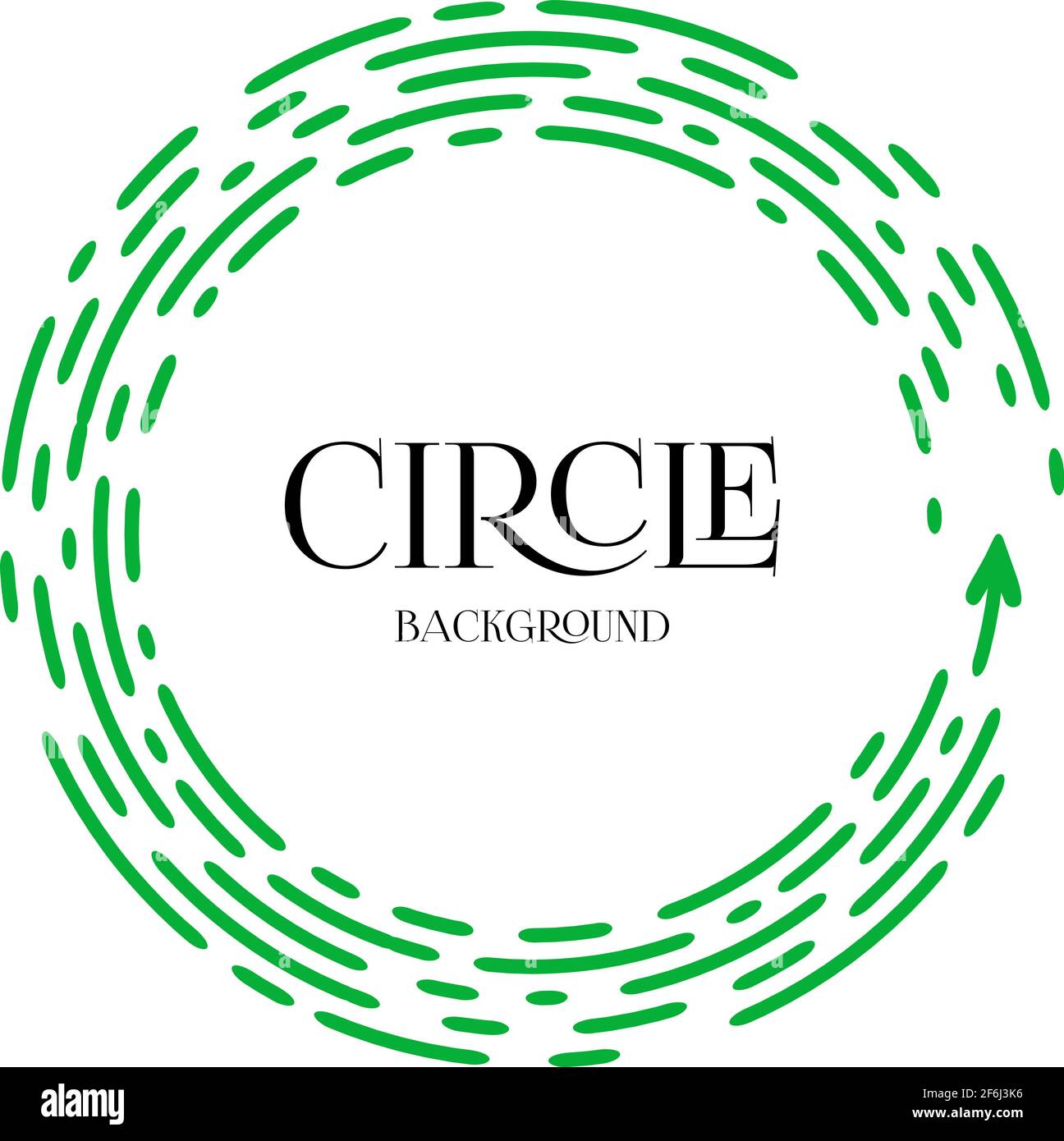 Bright green dotted circle with text inside. You can use it as a ...