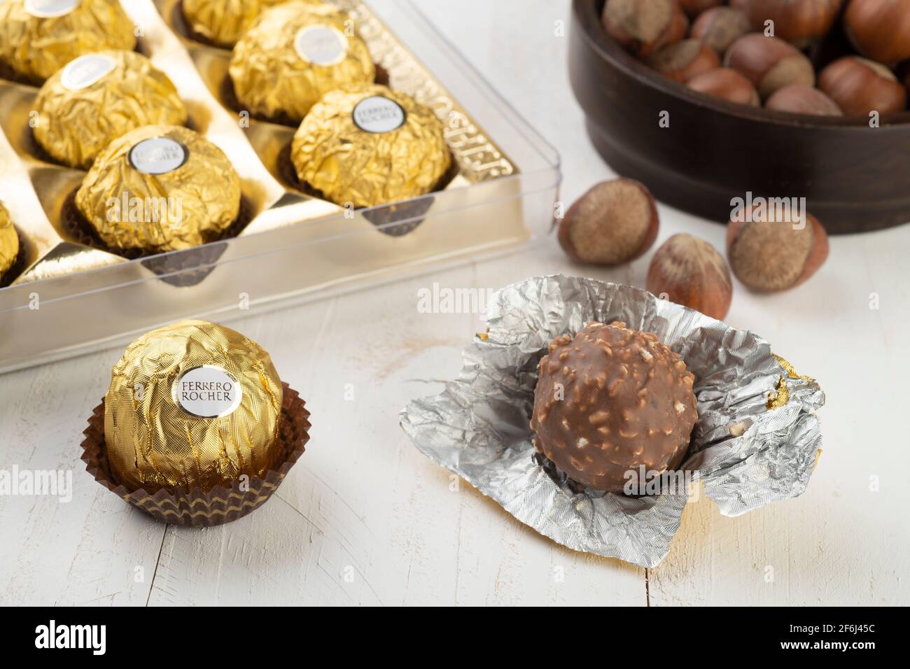 Ferrero Rocher Dessert High Resolution Stock Photography and Images - Alamy
