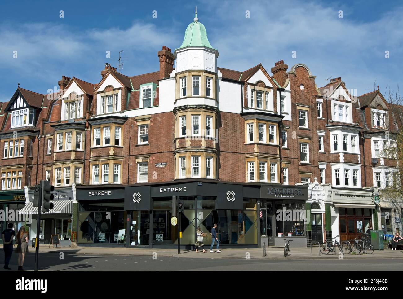 lowther parade, in barnes, southwest london, england, composed of flats ...