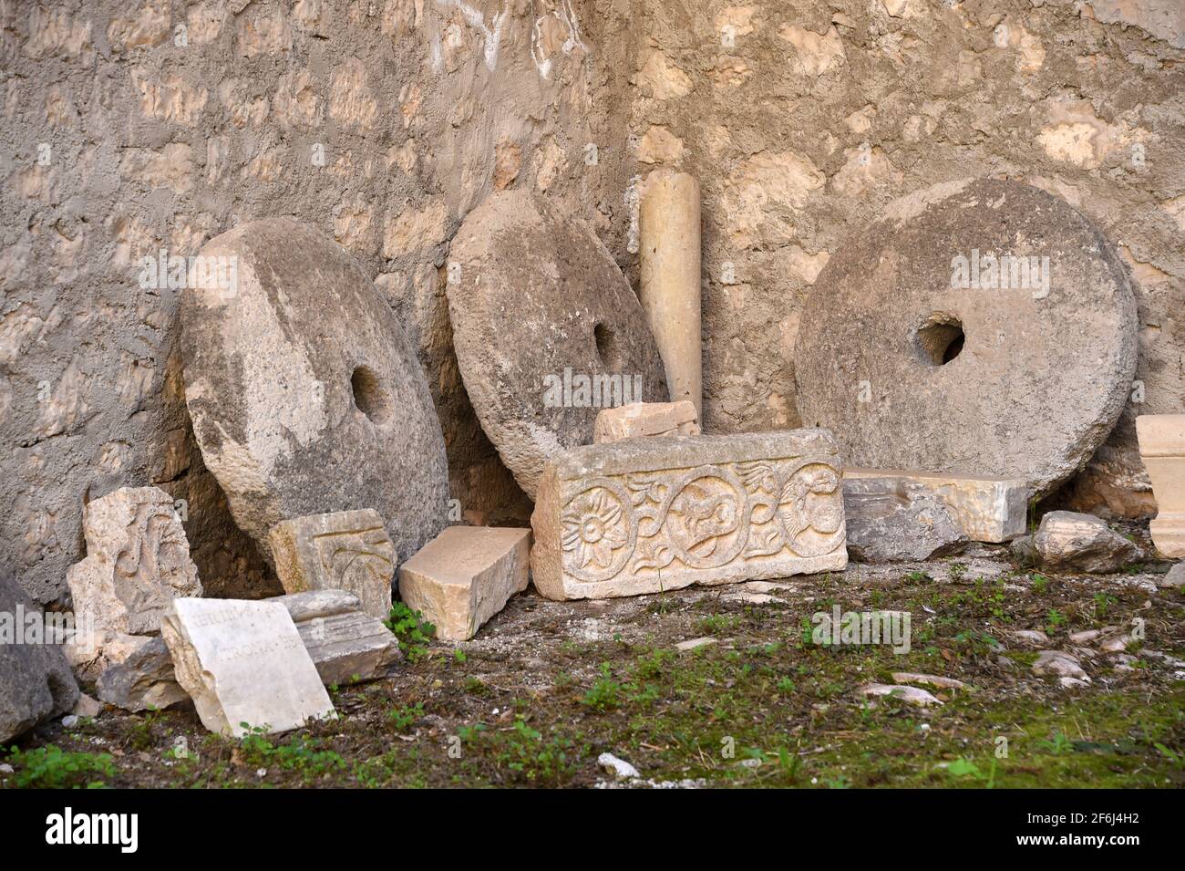 The ancient stables. The Caetani castle is a castle from the THIRTEENTH ...