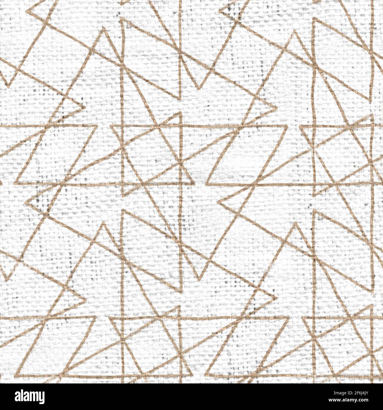 Seamless burlap with white paint pattern overlay Stock Photo - Alamy