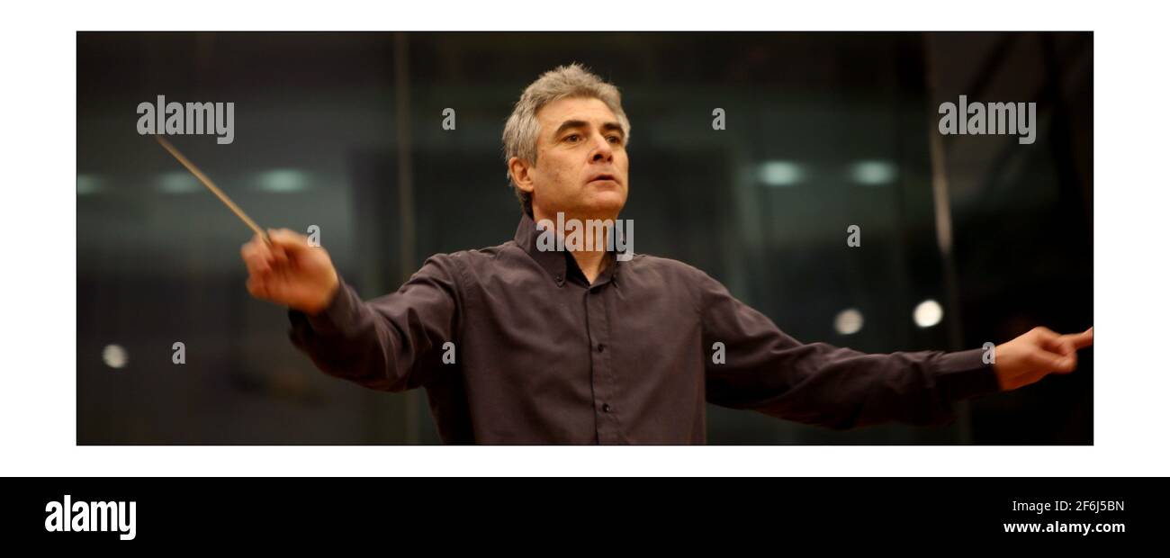 Conductor Andy Brown at the Abbey road studios.photograph by David ...