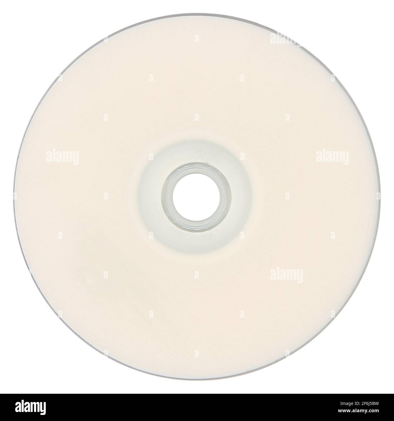 CD (compact disc) for music and data recording isolated over white ...