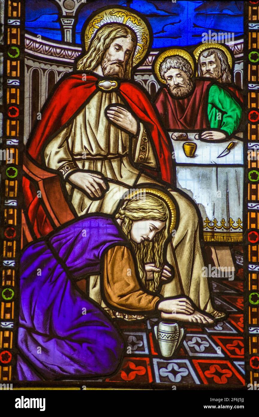 The anointing of jesus by mary hi-res stock photography and images - Alamy