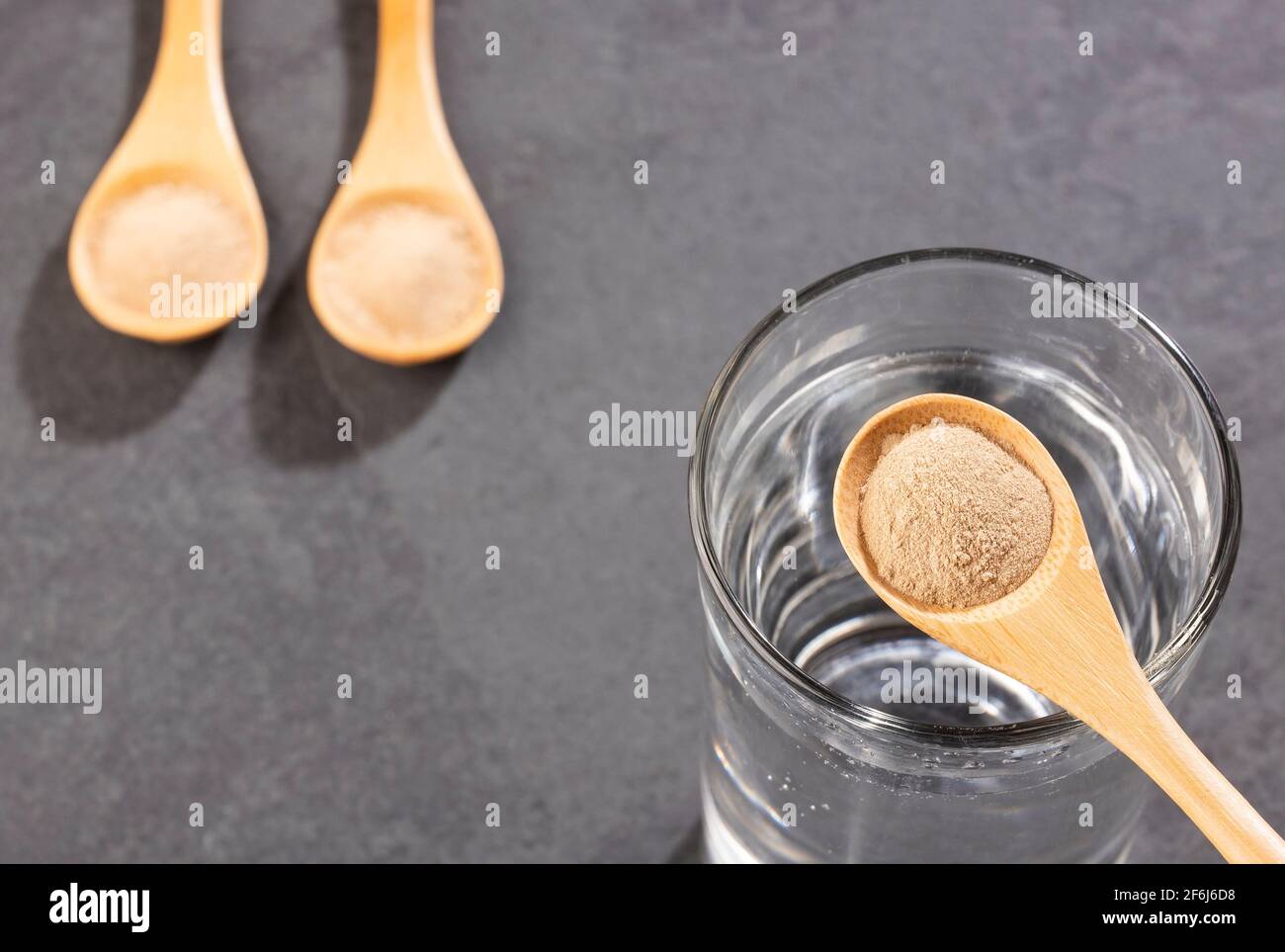 Amla powder and water - Ayurvedic alternative medicine. Phyllanthus ...