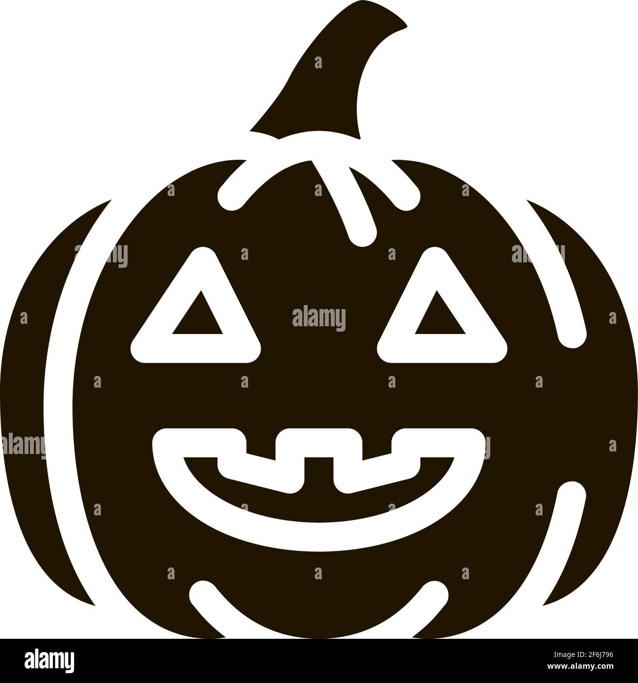 halloween pumpkin icon Vector Glyph Illustration Stock Vector Image ...