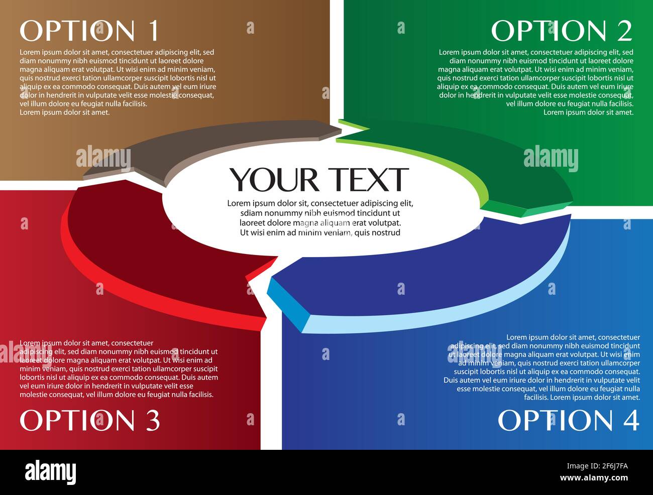 Colorful Layout design with own area with copy Stock Vector Image & Art ...