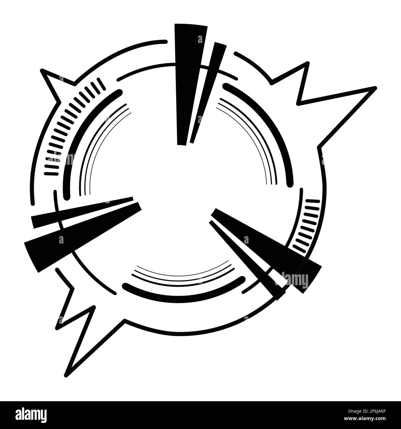 Geometric circular neon equalizer. Eq round audio soundwaves. Round ...