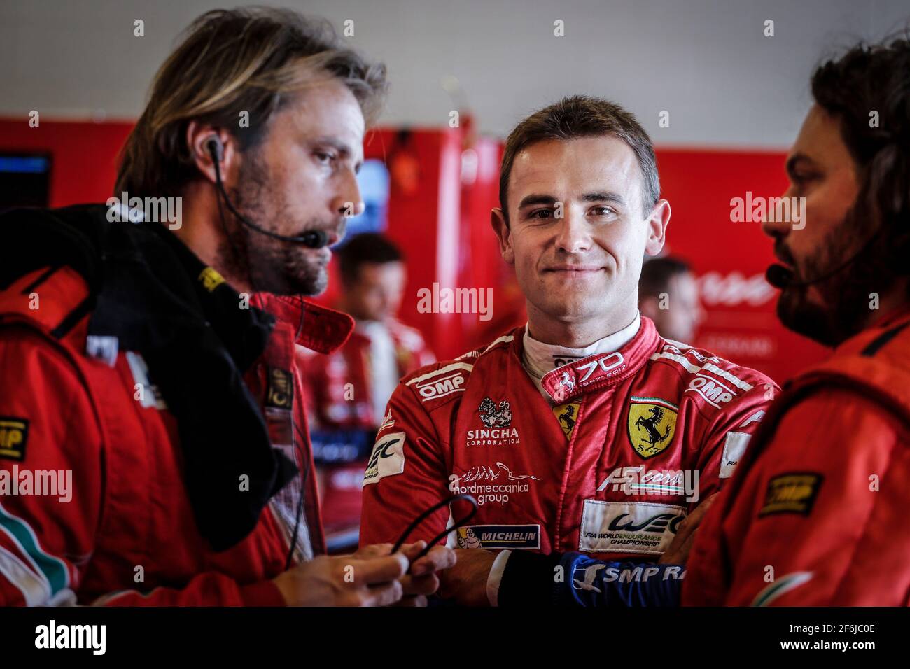 RIGON David (ita), Ferrari 488 GTE team AF Corse, ambiance portrait ...