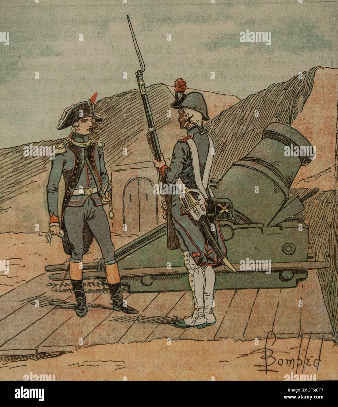 en 1787 napoleon entra au regiment de la fere ,le memorial de sainte ...