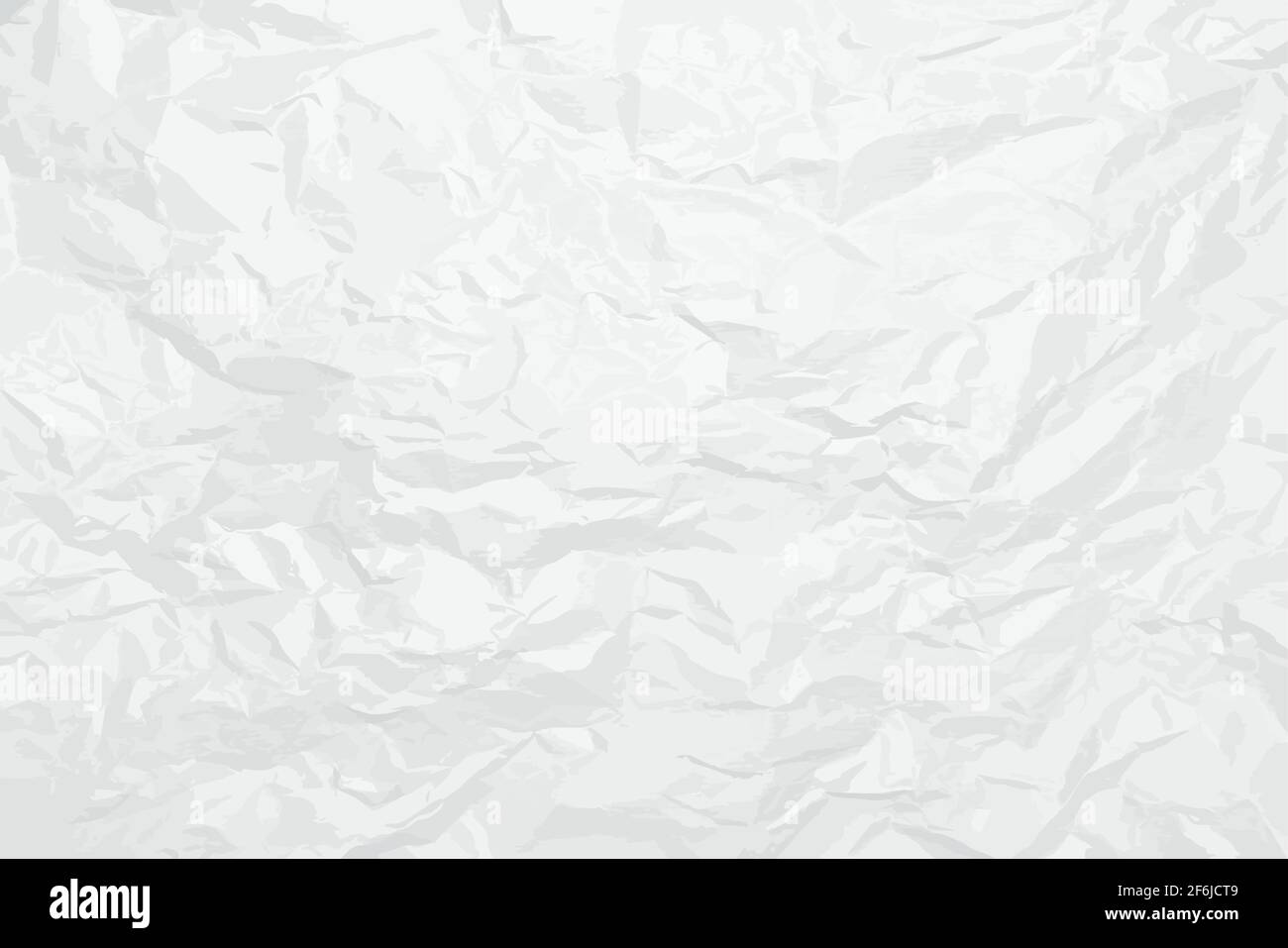 Sheet of crumpled white paper. Vector cartoon illustration Stock Vector ...