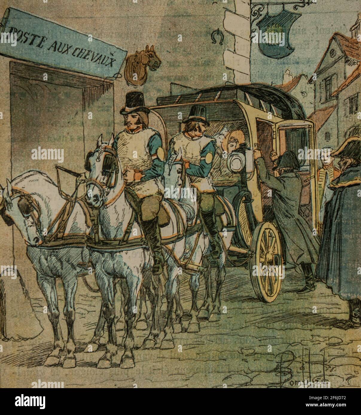 l'empereur monte dans la voiture de marie louise ,le memorial de sainte ...