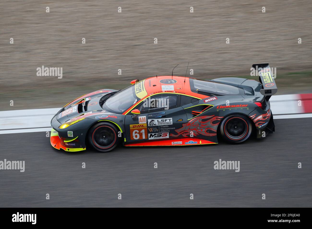 61 MOK Weng Sun (mys), SAWA Keita (jpn), GRIFFIN Matthew (irl), Ferrari ...
